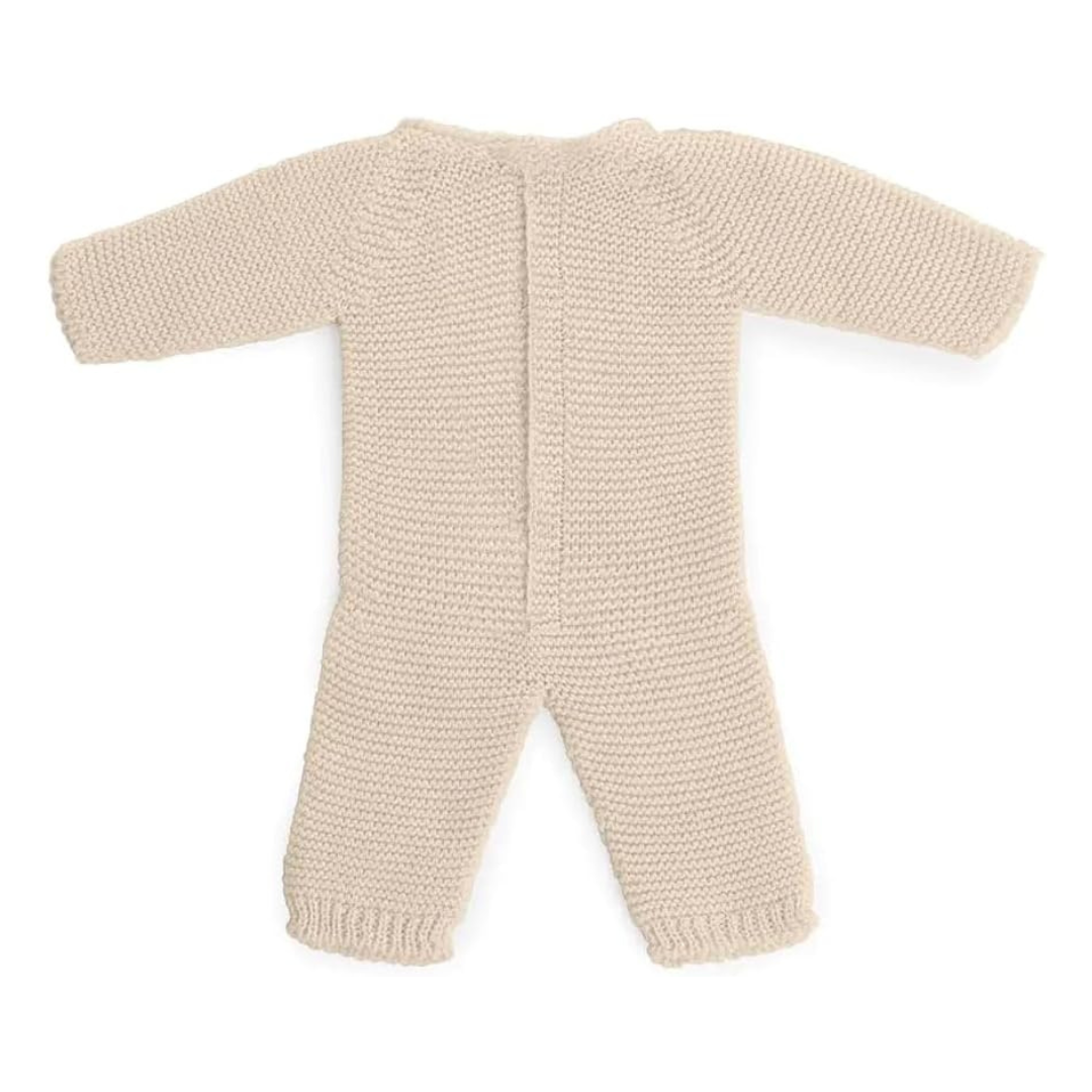 Miniland Knitted Doll Pyjamas 38cm - Linen – littlewhimsy