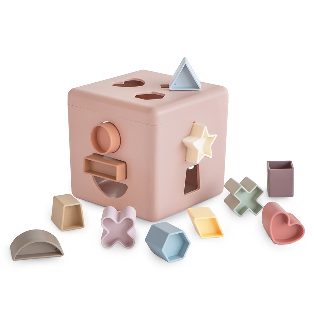 Mushie Toy | Shape Sorting Box PETAL – littlewhimsy