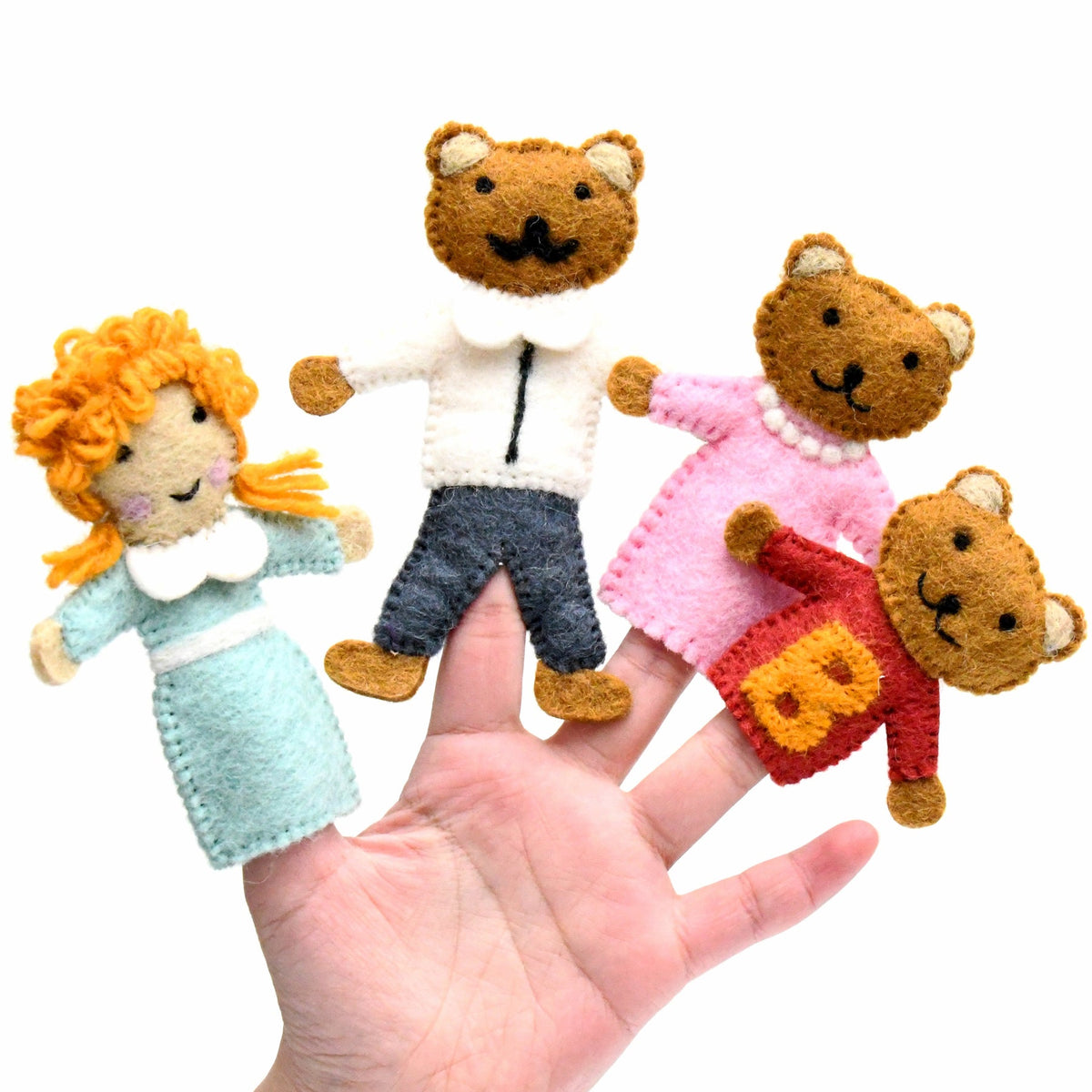 Finger Puppet Set | Goldilocks and the Three Bears – littlewhimsy