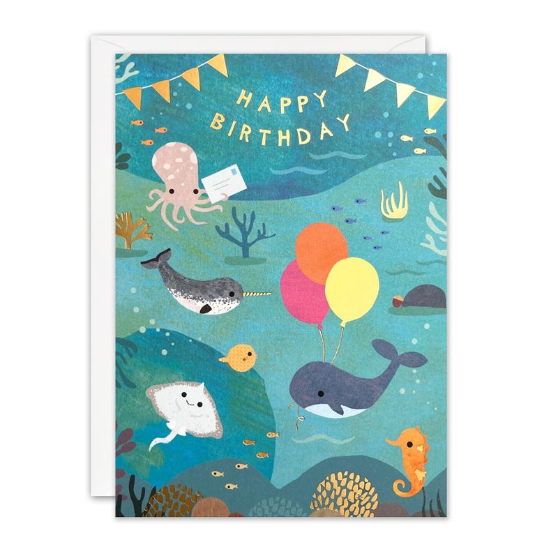 Under the Sea Happy Birthday Card – littlewhimsy