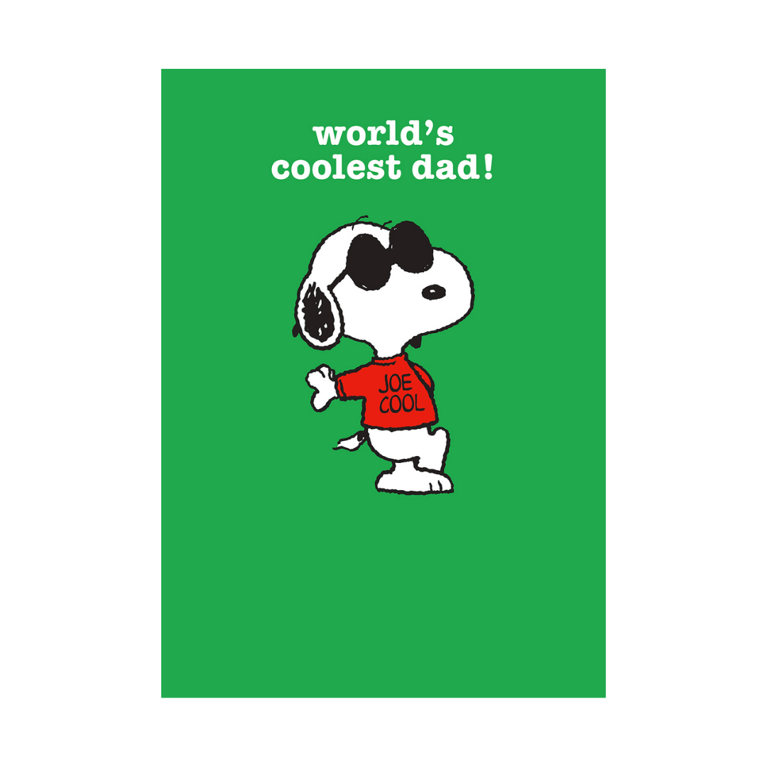 Snoopy World's Coolest Dad Card – littlewhimsy