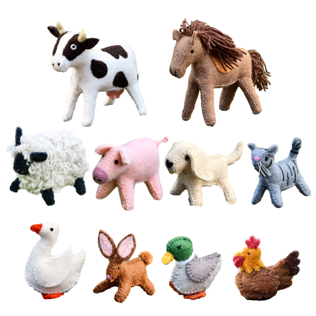 Felt Toy Farm Animals - Set of 10 Toys – littlewhimsy