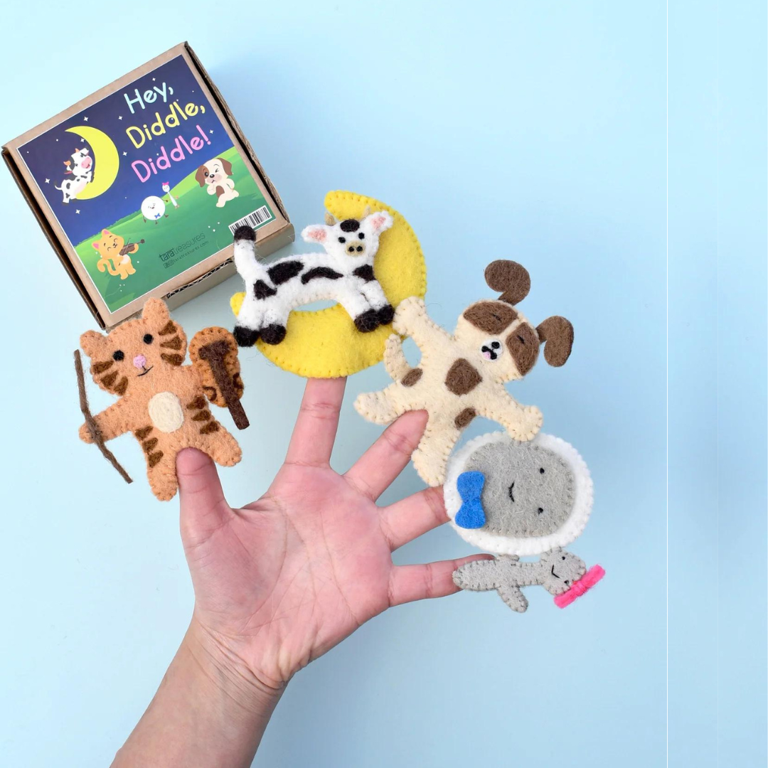 Finger Puppet Set | Hey Diddle Diddle – littlewhimsy