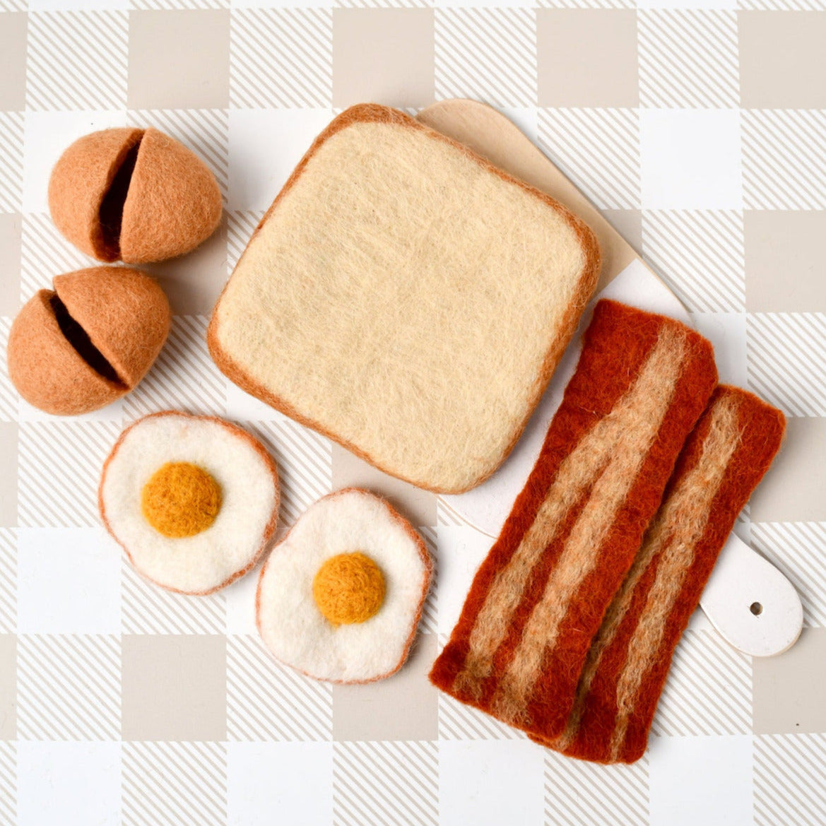 Felt Food Bacon and Eggs Breakfast Set – littlewhimsy