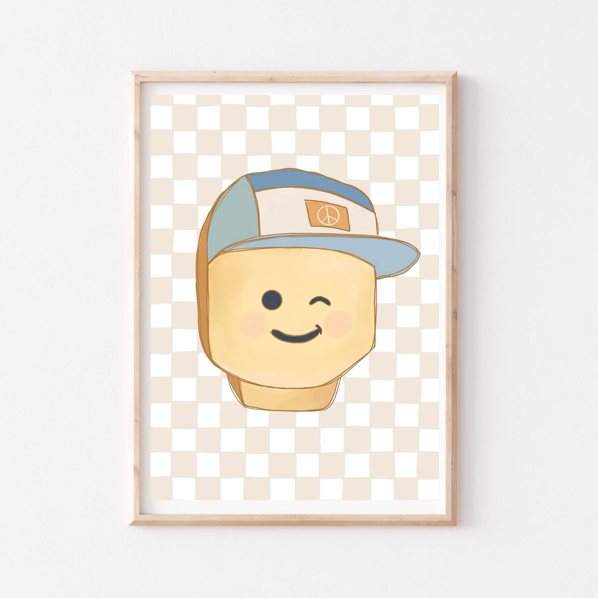 Block Head Print Unframed – littlewhimsy