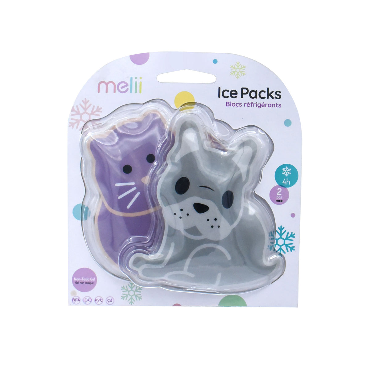 Melii Gel Ice 2 Pack - Cat + Bulldog – littlewhimsy