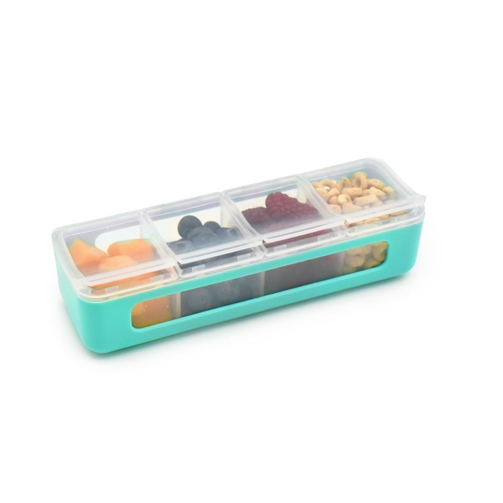 Melii 4 Compartment Snackle Box - Blue – littlewhimsy