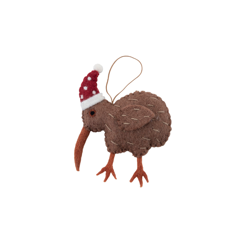 Pashom Christmas Decoration - Kiwi In Hat – littlewhimsy