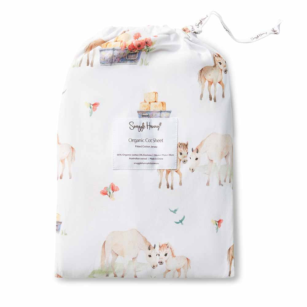 Fitted Cot Sheet | Pony Pals – littlewhimsy