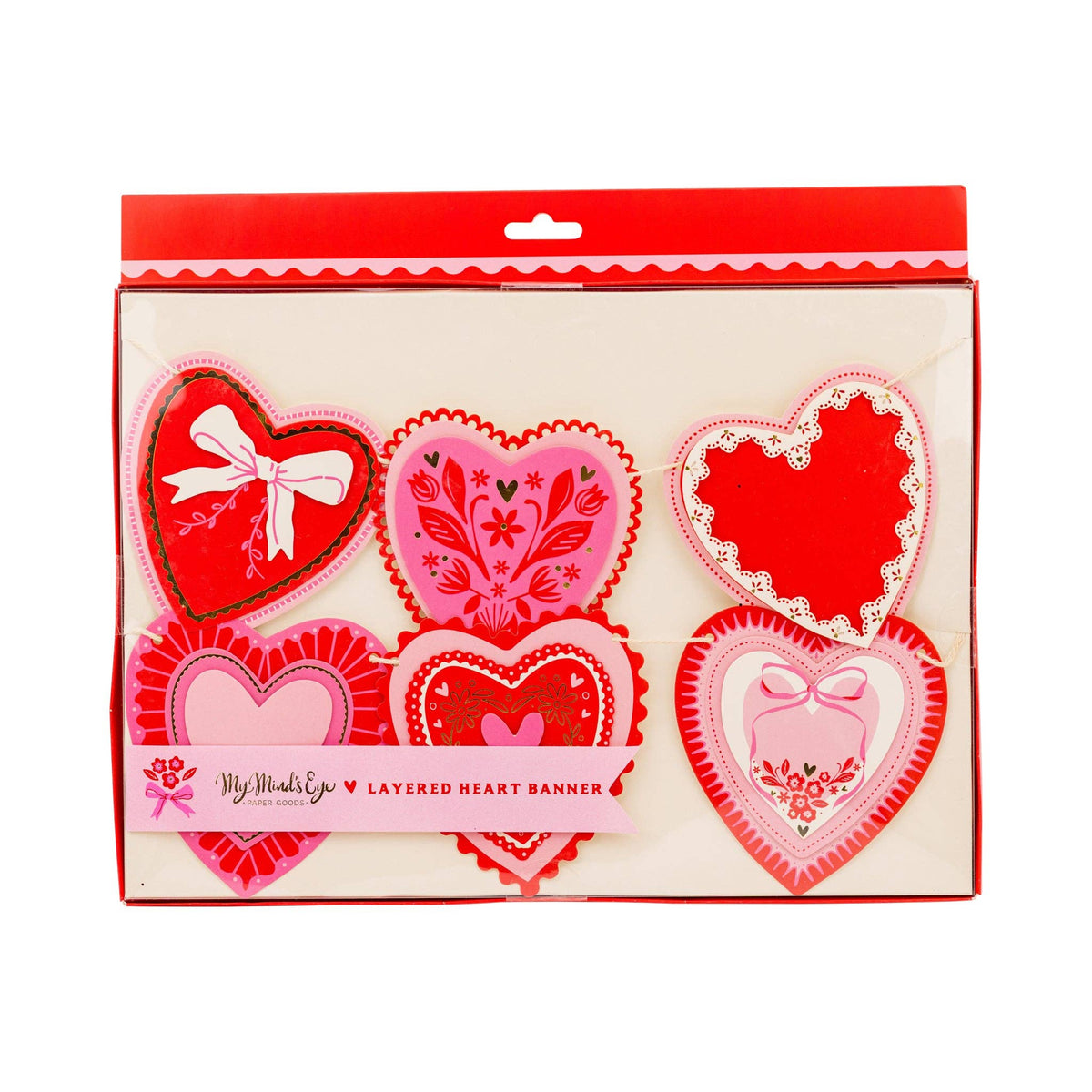 Valentines Layered Vintage Heart Banner – littlewhimsy