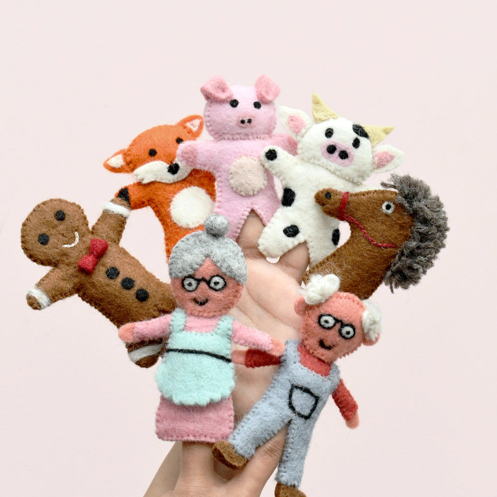 Finger Puppet Set | Gingerbread Man Story – littlewhimsy