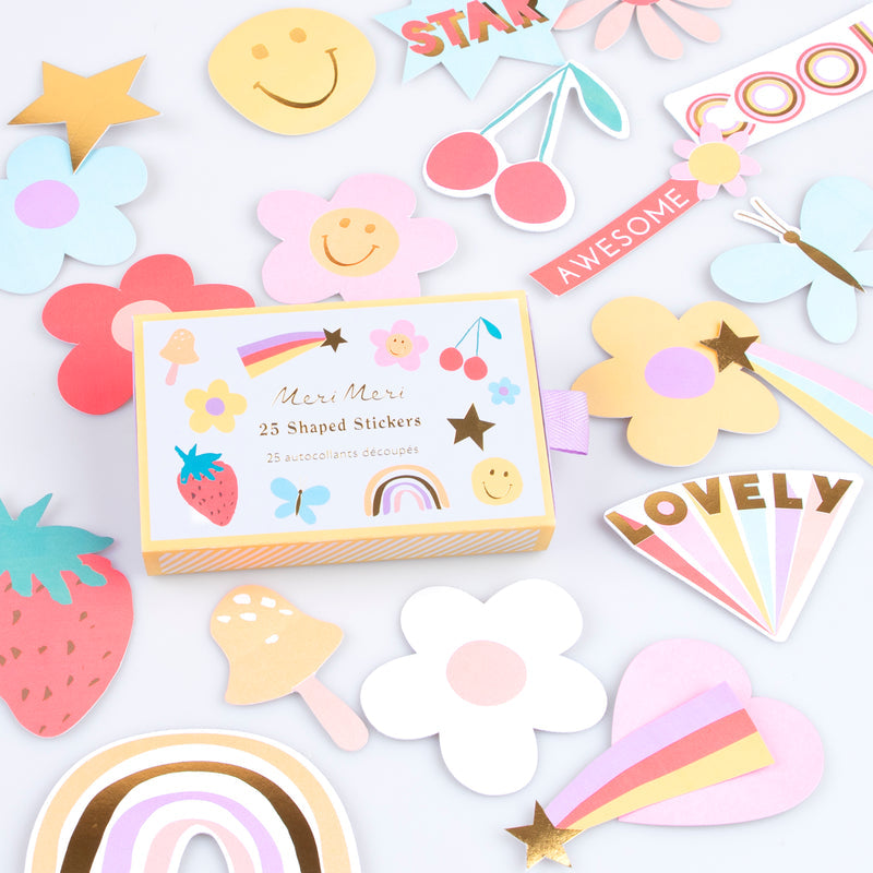 Meri Meri Stickers Shaped | Happy Icons – littlewhimsy