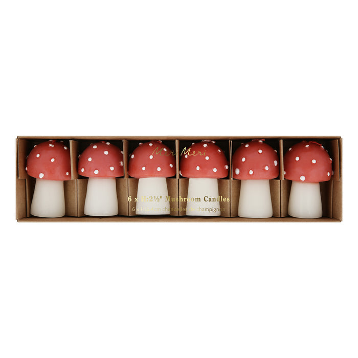 Meri Meri Party Candles | Mushroom RED – littlewhimsy