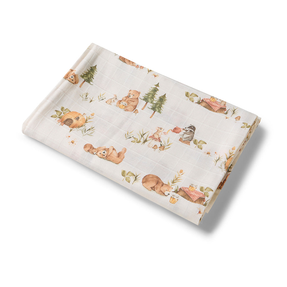 Organic Muslin Wrap | Bears – littlewhimsy