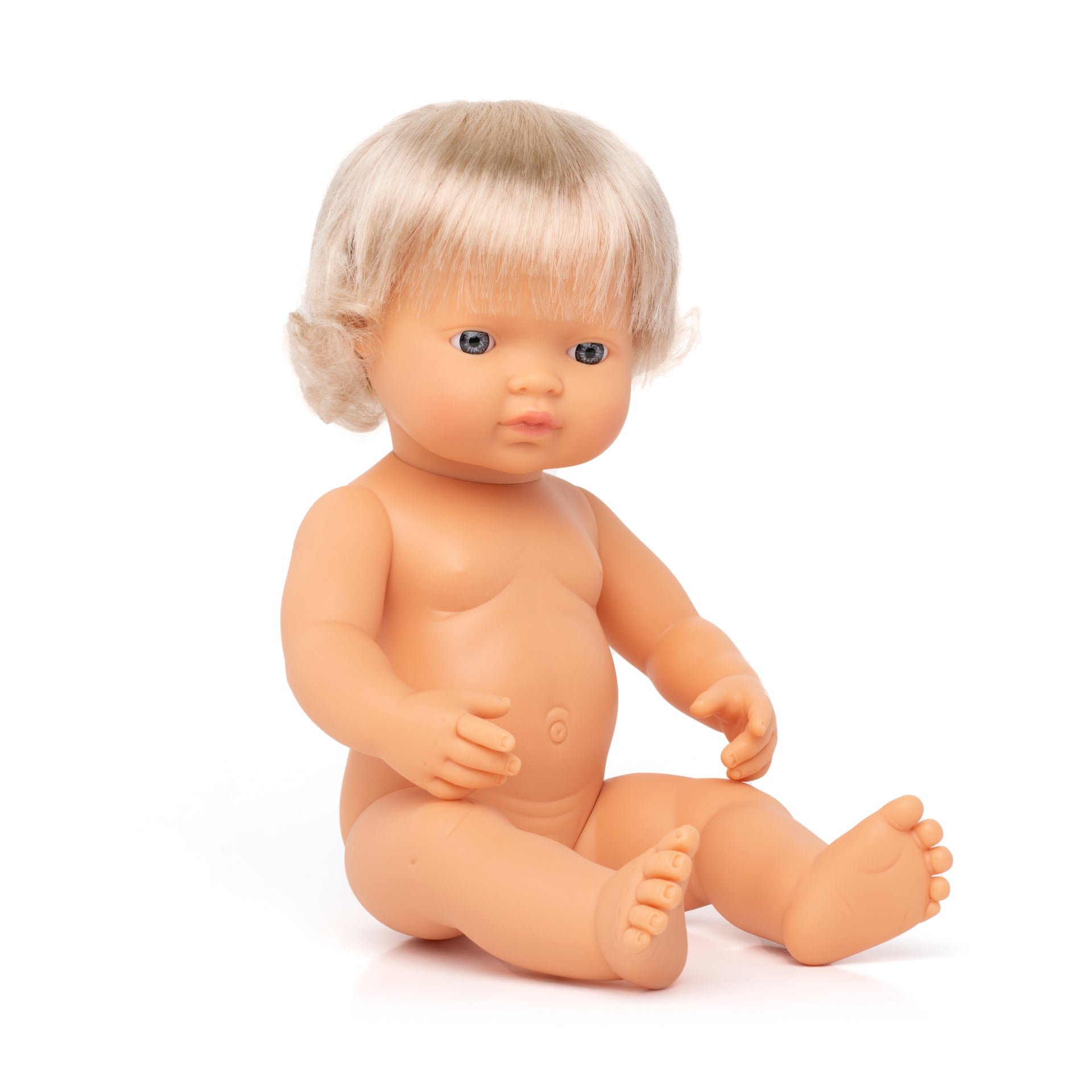 Miniland Baby Doll Caucasian GIRL 38 cm BLONDE – littlewhimsy