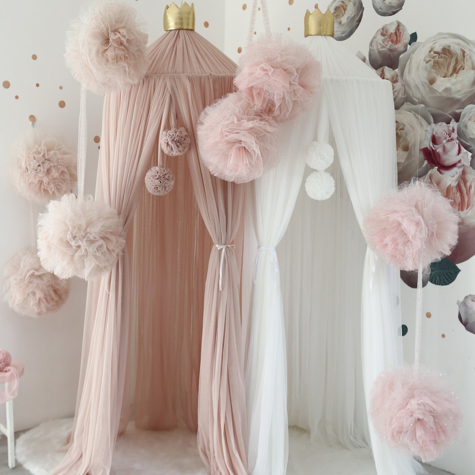 Spinkie Dreamy Canopy In WHITE + GOLD – littlewhimsy