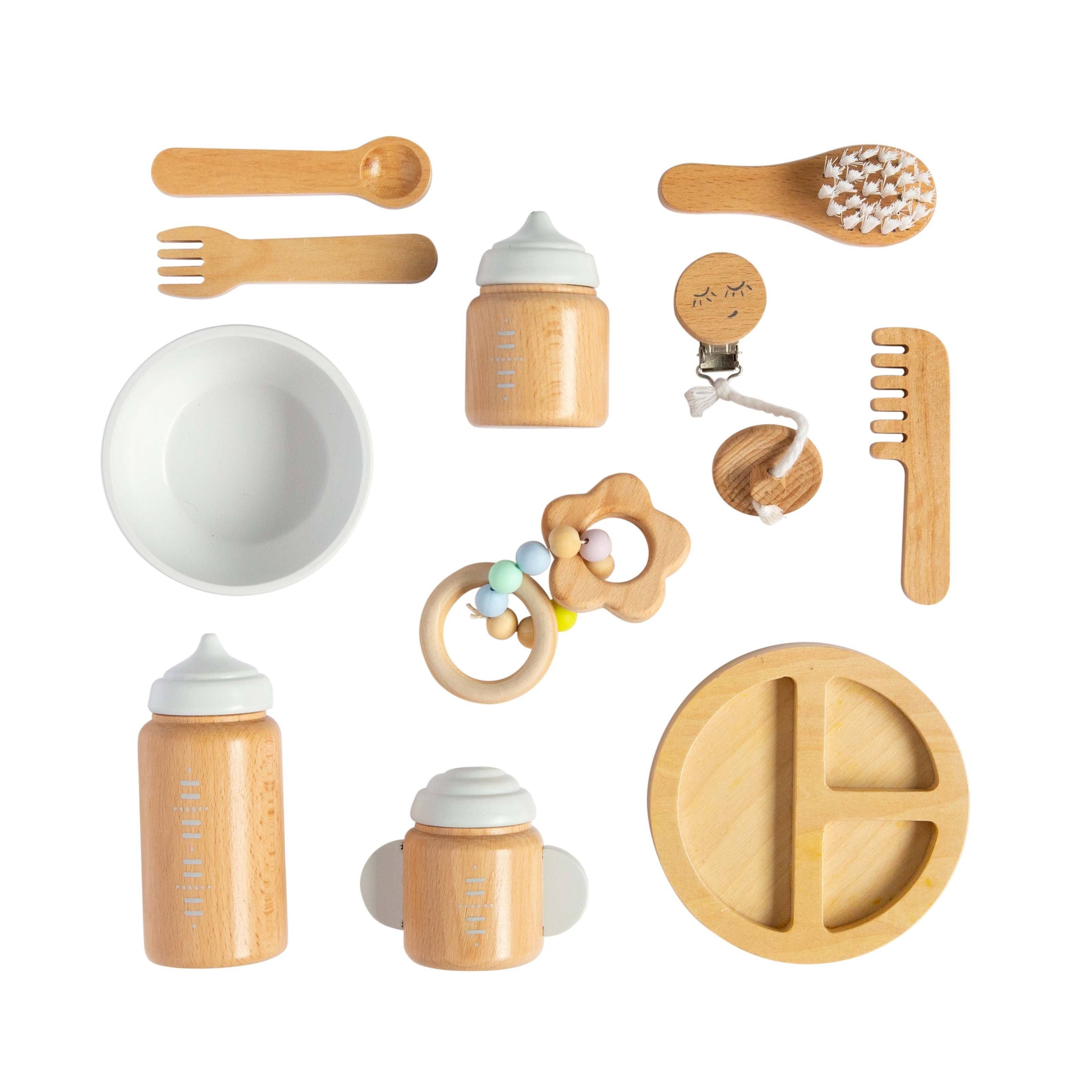 Iconic Toy - Wooden Doll Feeding Accessories Kit – littlewhimsy
