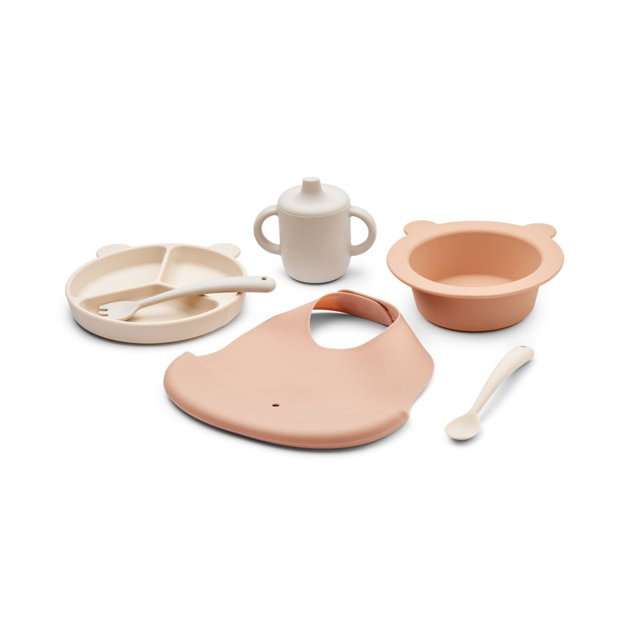 Liewood Stina Dinner Gift Set Mr Bear | Tuscany Rose – littlewhimsy