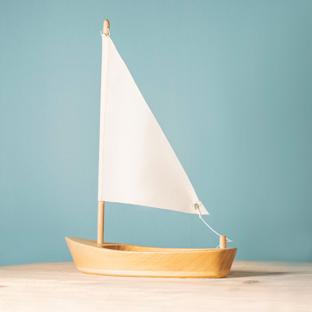 Bumbu Wooden Sailing Boat Beige – littlewhimsy