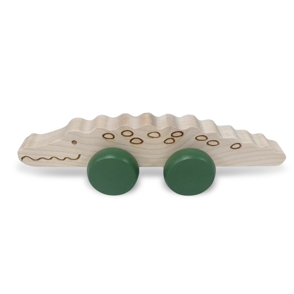 Wooden Crocodile Push Toy – littlewhimsy